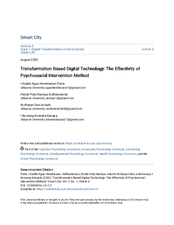 (PDF) Transformation Based Digital Technology: The Effectivity of ...