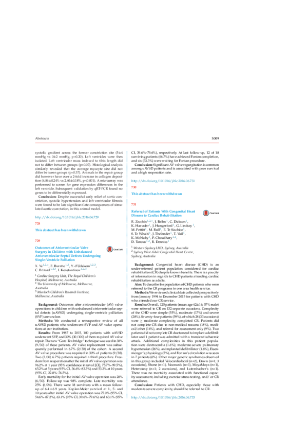 (PDF) Outcomes of Atrioventricular Valve Surgery in Children with ...