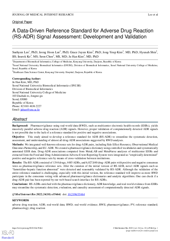 (PDF) A Data-Driven Reference Standard for Adverse Drug Reaction (RS ...