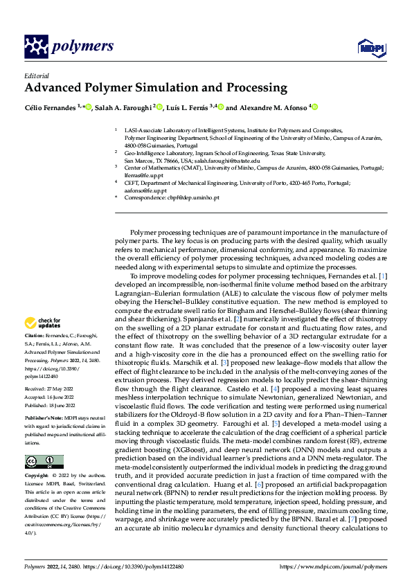 (PDF) Advanced Polymer Simulation and Processing