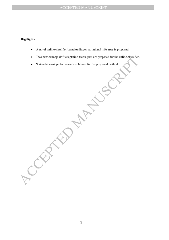 (PDF) Variational inference based bayes online classifiers with concept ...