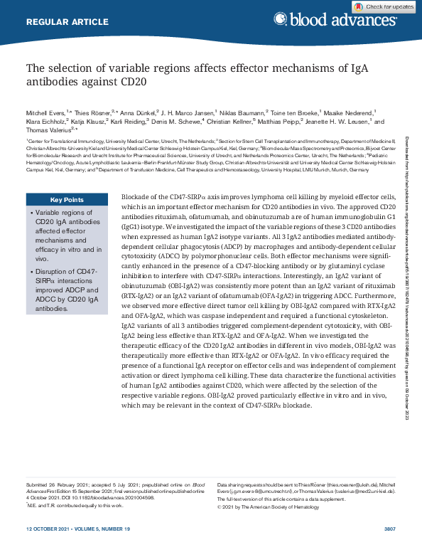 (PDF) The selection of variable regions affects effector mechanisms of ...