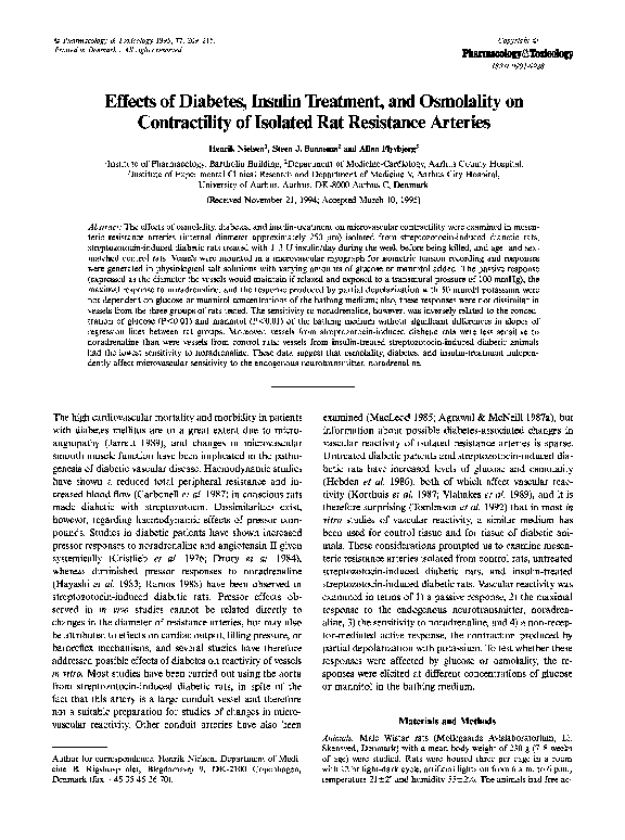 (PDF) Effects of Diabetes, Insulin Treatment, and Osmolality on ...
