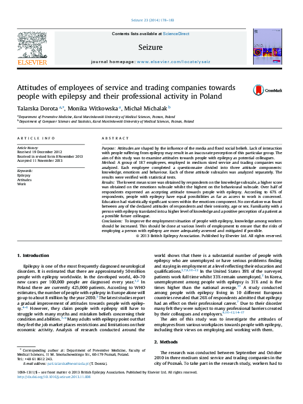 (PDF) Attitudes of employees of service and trading companies towards ...