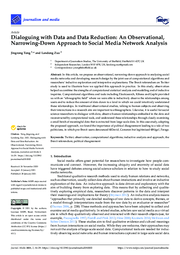 (PDF) Dialoguing with Data and Data Reduction: An Observational ...