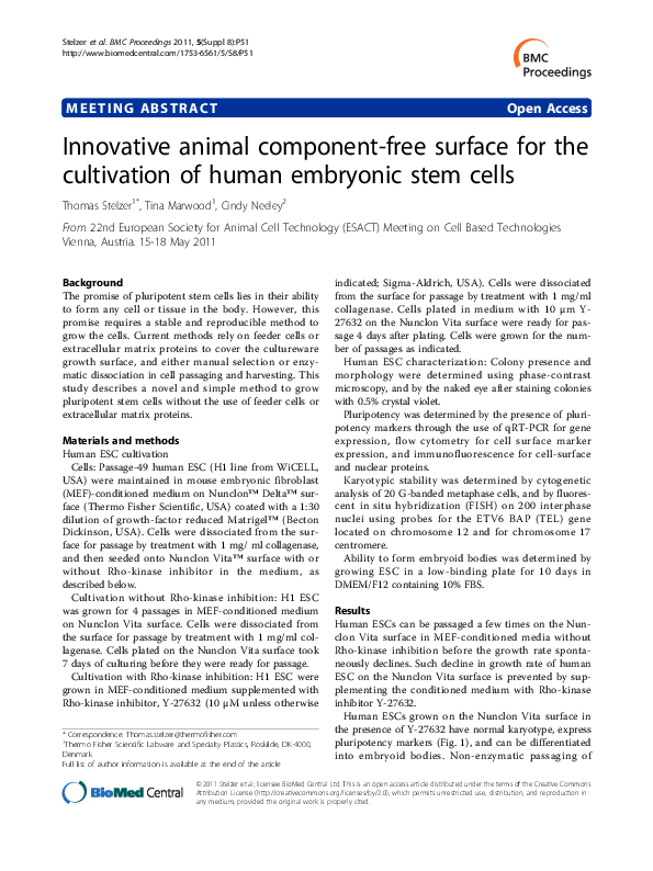 (PDF) Innovative animal component-free surface for the cultivation of ...