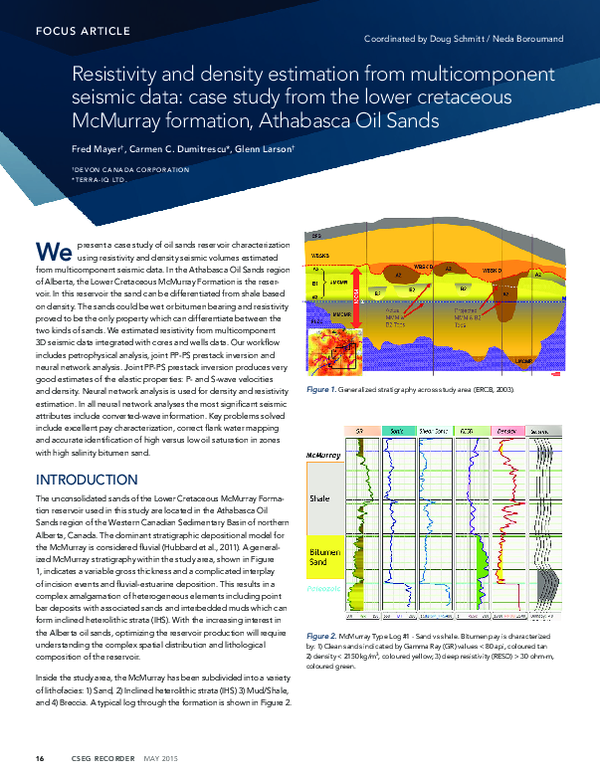 (PDF) Resistivity and density estimation from multicomponent seismic ...