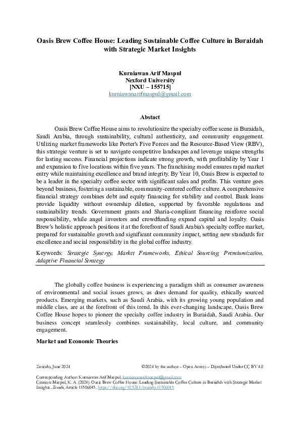 Oasis Brew Coffee House: Leading Sustainable Coffee Culture in Buraidah ...