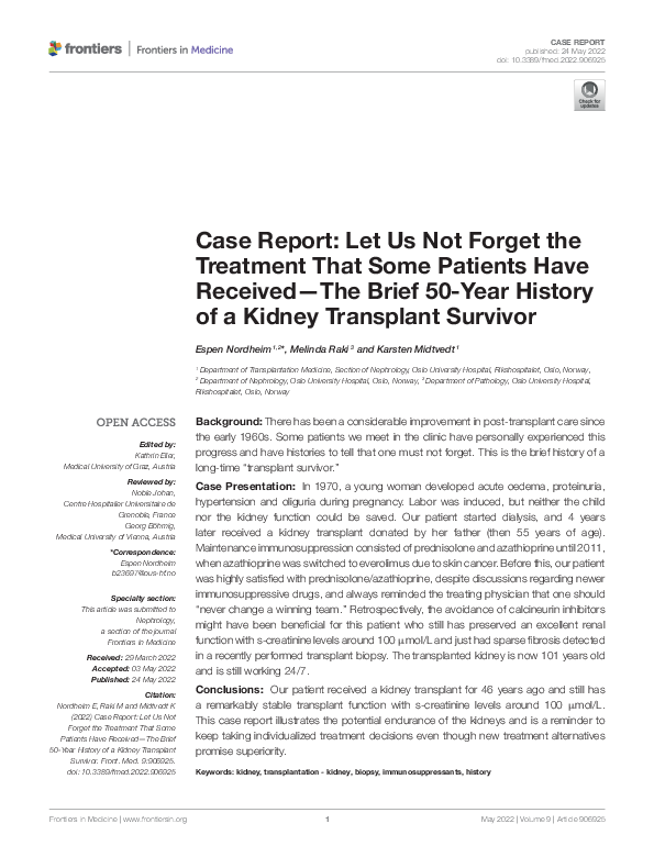 (PDF) Case Report: Let Us Not Forget the Treatment That Some Patients ...
