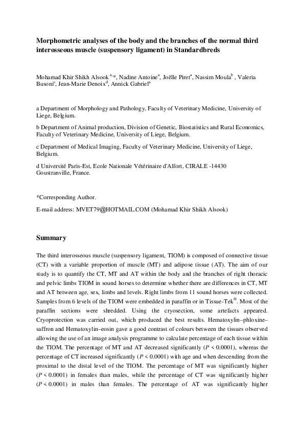 (PDF) Morphometric analyses of the body and the branches of the normal ...