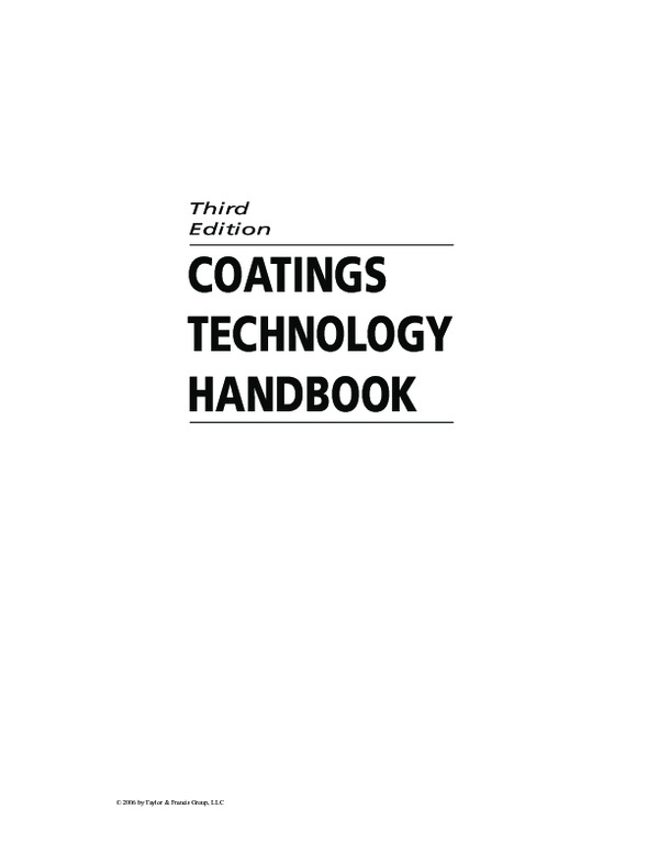 (PDF) Coatings Technology Handbook