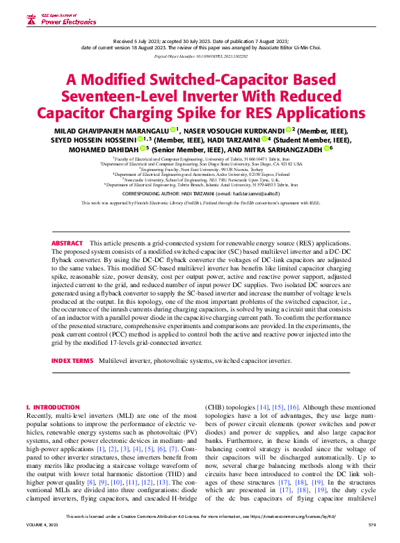 (PDF) A Modified Switched-Capacitor Based Seventeen-Level Inverter With ...