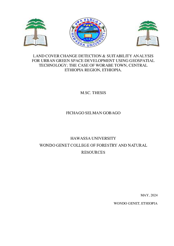 (PDF) LAND COVER CHANGE DETECTION & SUITABILITY ANALYSIS FOR URBAN ...