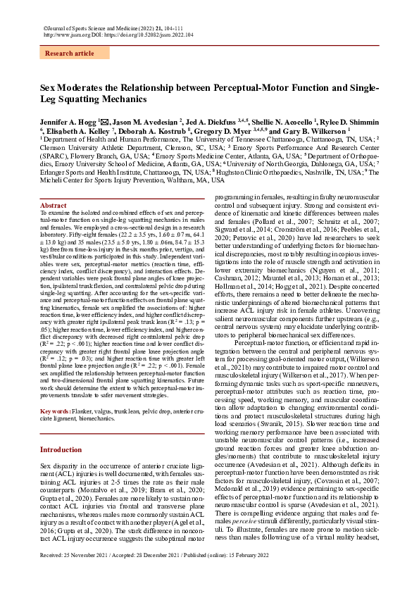 Pdf Sex Moderates The Relationship Between Perceptual Motor Function 2720