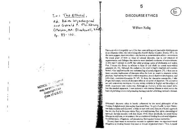 (PDF) Discourse Ethics