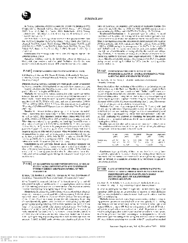 (PDF) P-145 Patient gender and pacemaker selection