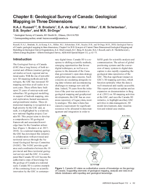 (PDF) Chapter 8: Geological Survey of Canada: Geological Mapping in ...