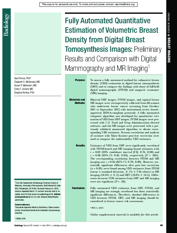 (PDF) Fully Automated Quantitative Estimation of Volumetric Breast Density from Digital Breast ...