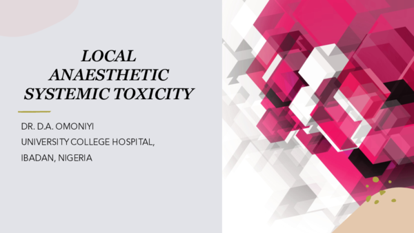 (PDF) Local Anaesthetic Systemic Toxicity