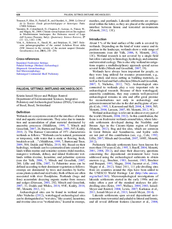 (PDF) Paludal settings