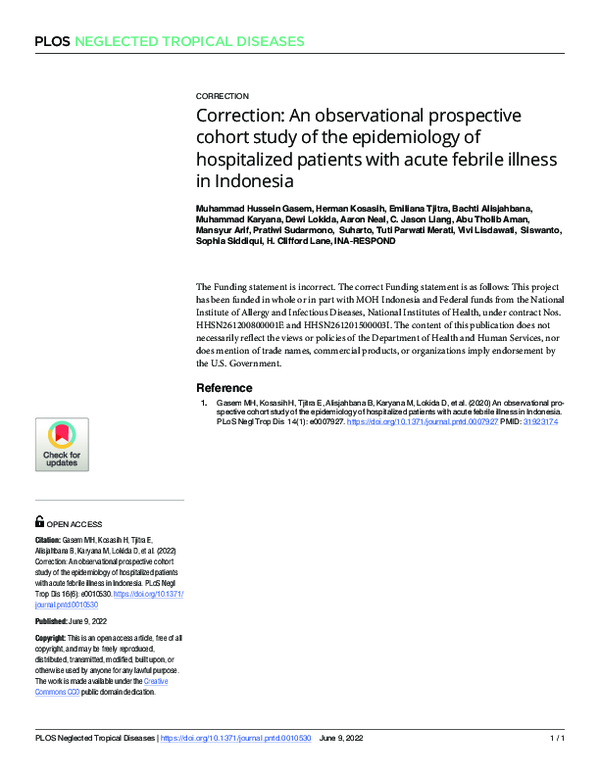 (PDF) Correction: An observational prospective cohort study of the ...