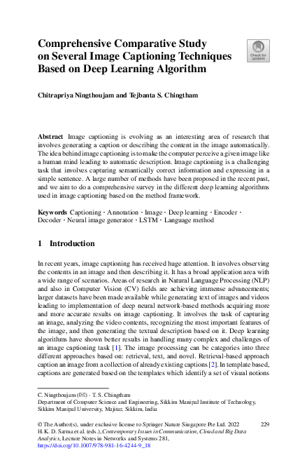(PDF) Comprehensive Comparative Study on Several Image Captioning ...