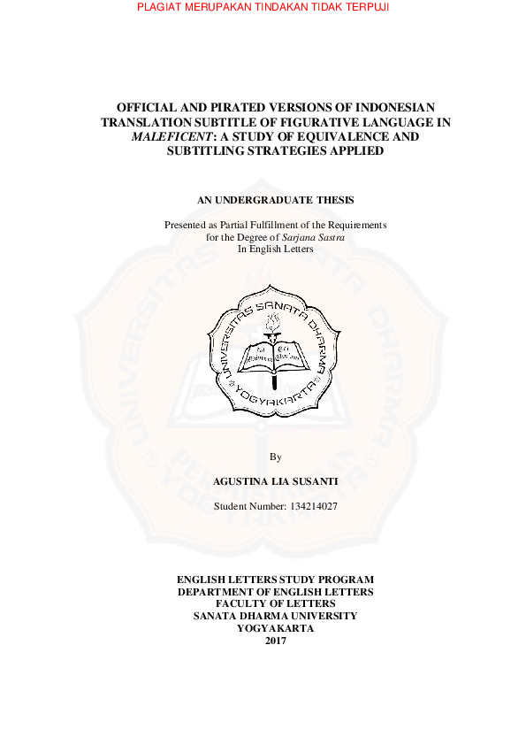 (PDF) Official and pirated versiosn of indonesian translation subtitle ...