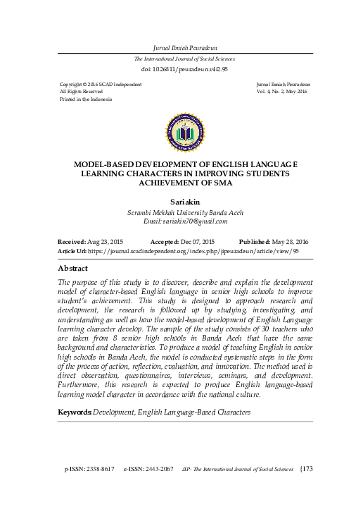(PDF) Model-Based Development of English Language Learning Characters ...
