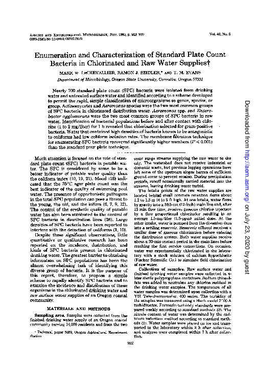 (PDF) Enumeration and characterization of standard plate count bacteria ...
