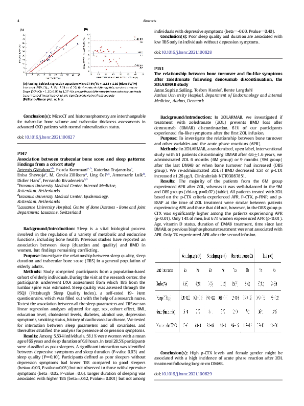 (PDF) Association between trabecular bone score and sleep patterns: Findings from a cohort study