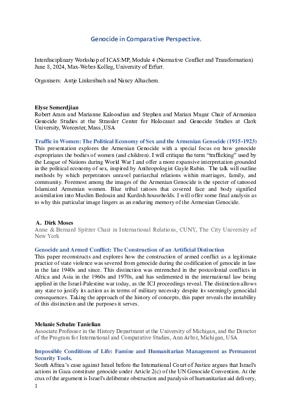 (PDF) Genocide in Comparative Perspectives.