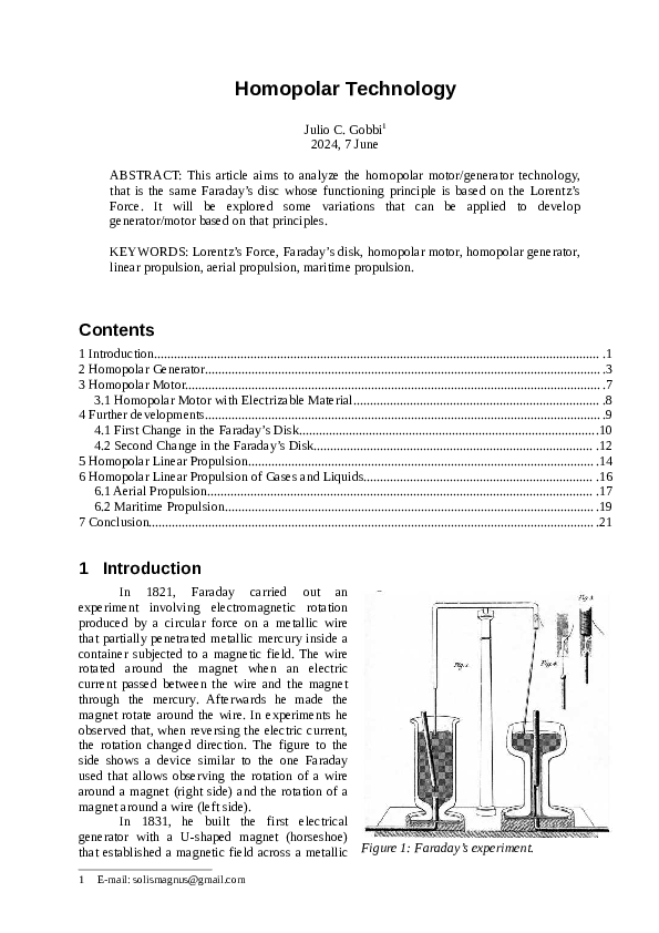 (PDF) Homopolar Technology