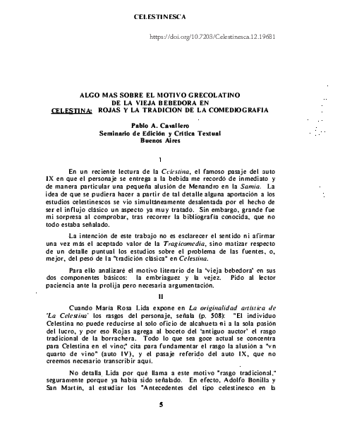 (PDF) Algo más sobre el motivo grecolatino de la vieja bebedora en ...
