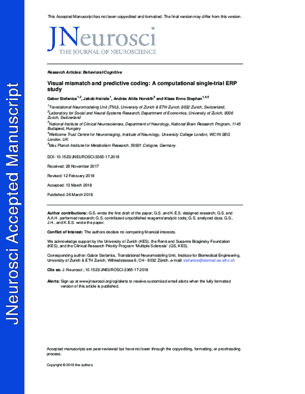 (PDF) Visual Mismatch and Predictive Coding: A Computational Single-Trial ERP Study