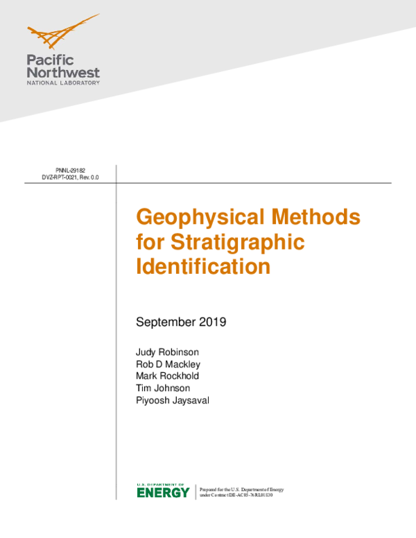 (PDF) Geophysical Methods for Stratigraphic Identification