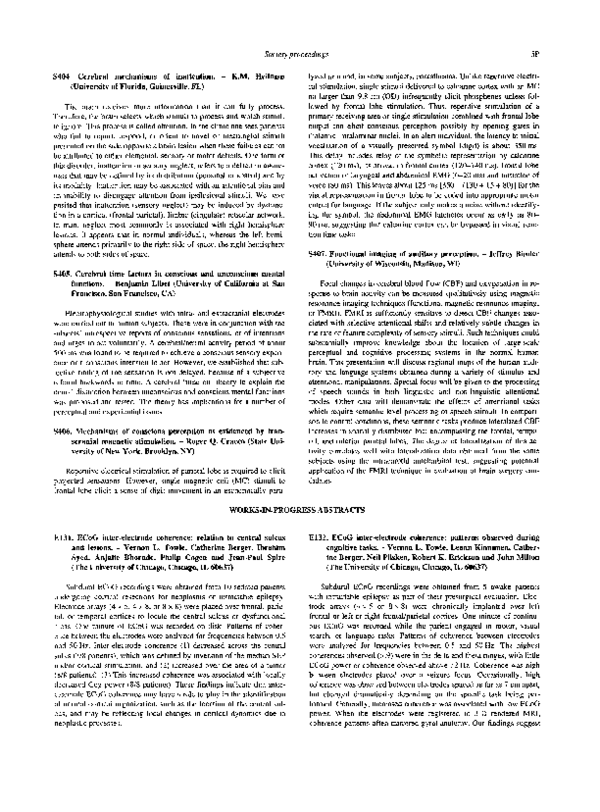 (PDF) ECoG INTER-ELECTRODE COHERENCE: PATTERNS OBSERVED DURING COGNITIVE TASKS