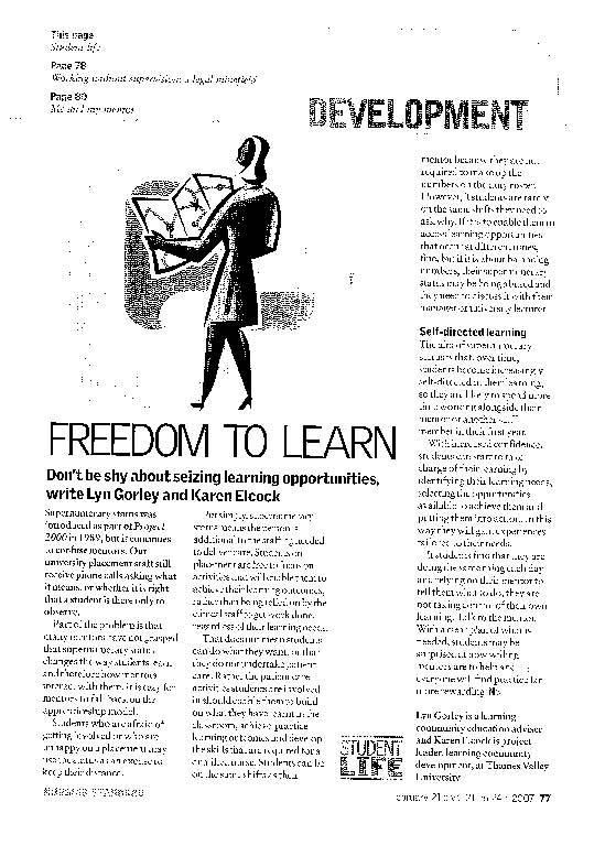(PDF) Freedom to learn