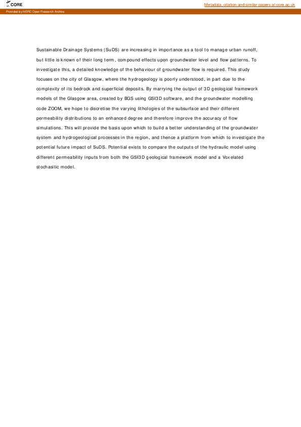 (PDF) A real world example of model fusion: using geological and ...