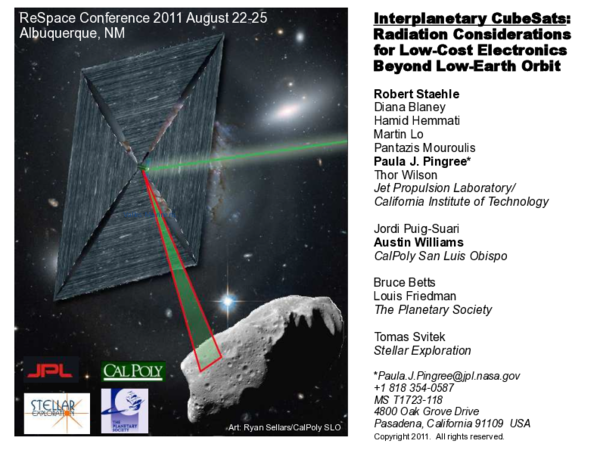 (PDF) Interplanetary CubeSats: Radiation Considerations for Low-Cost ...