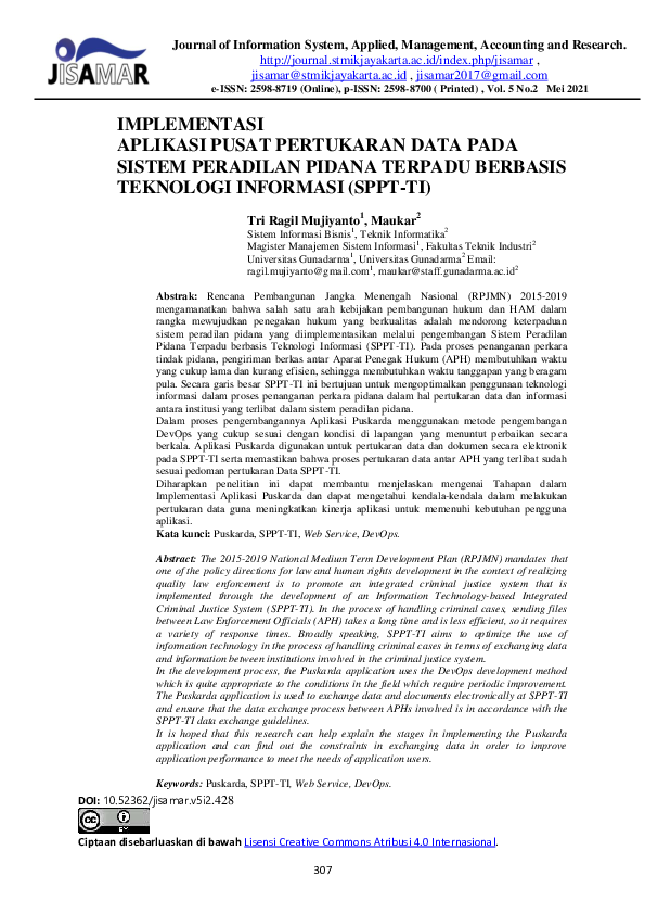 (PDF) The IMPLEMENTASI APLIKASI PUSAT PERTUKARAN DATA PADA SISTEM ...