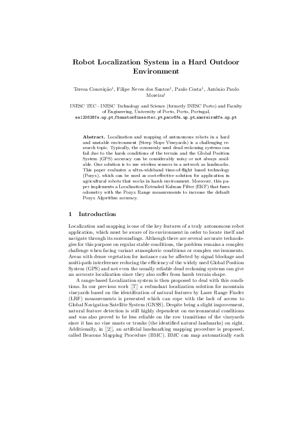(PDF) Robot Localization System in a Hard Outdoor Environment | Filipe Neves Dos Santos ...