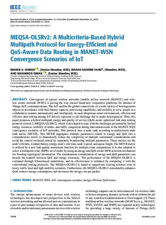 (PDF) MEQSA-OLSRv2: A Multicriteria-Based Hybrid Multipath Protocol for Energy-Efficient and QoS ...