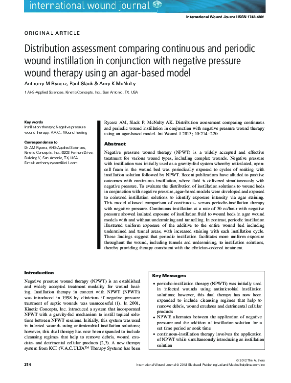 (PDF) Distribution assessment comparing continuous and periodic wound instillation in ...
