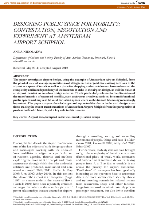 (PDF) Designing Public Space for Mobility: Contestation, Negotiation ...
