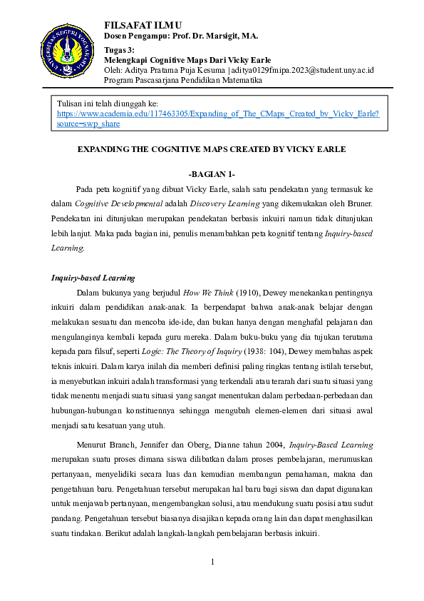 (PDF) Expanding The CMaps Created by Vicky Earle