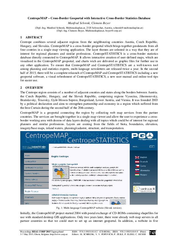(PDF) CentropeMAP – Cross-Border Geoportal with Interactive Cross ...