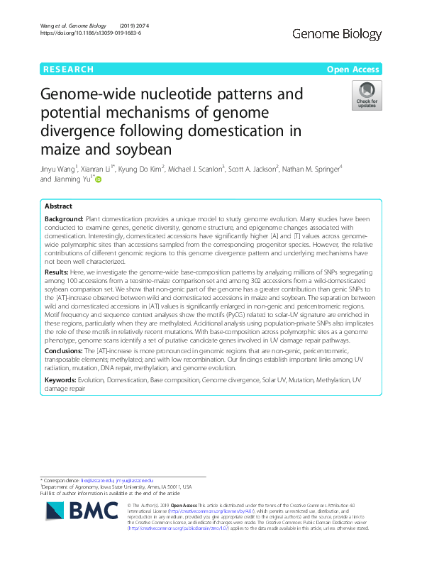 (PDF) Genome-wide nucleotide patterns and potential mechanisms of ...