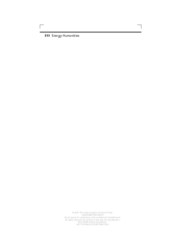 (PDF) Energy Humanities: An Anthology