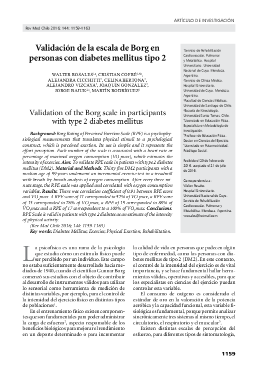 (PDF) [Validation of the Borg scale in participants with type 2 ...