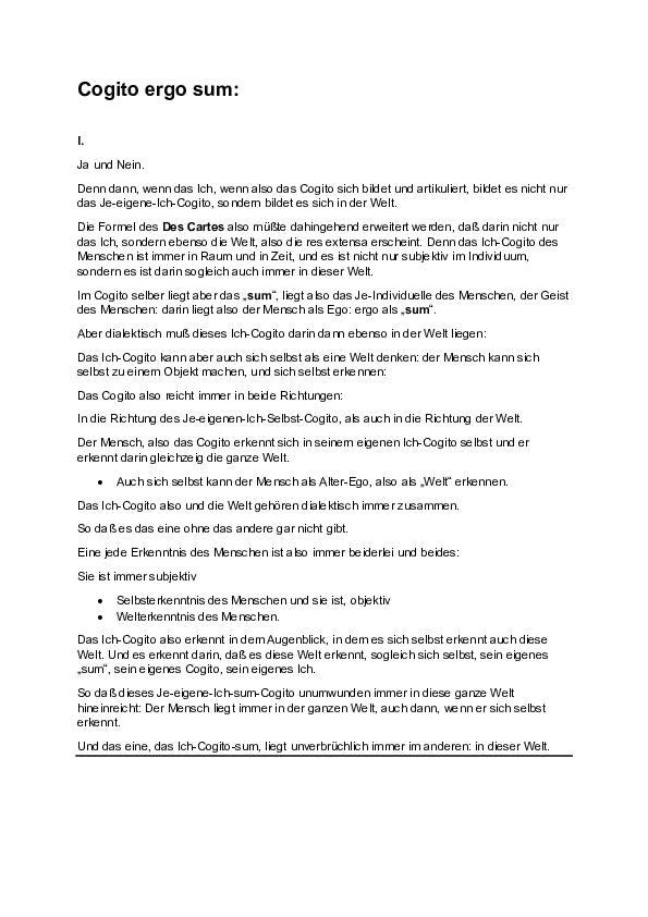 (PDF) Cogito ergo sum
